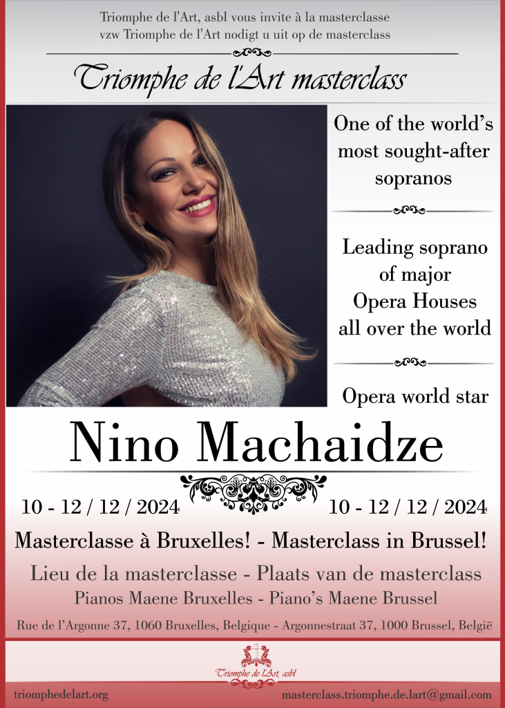 Nino Machaidze masterclass 2024 - Triomphe de l'Art
