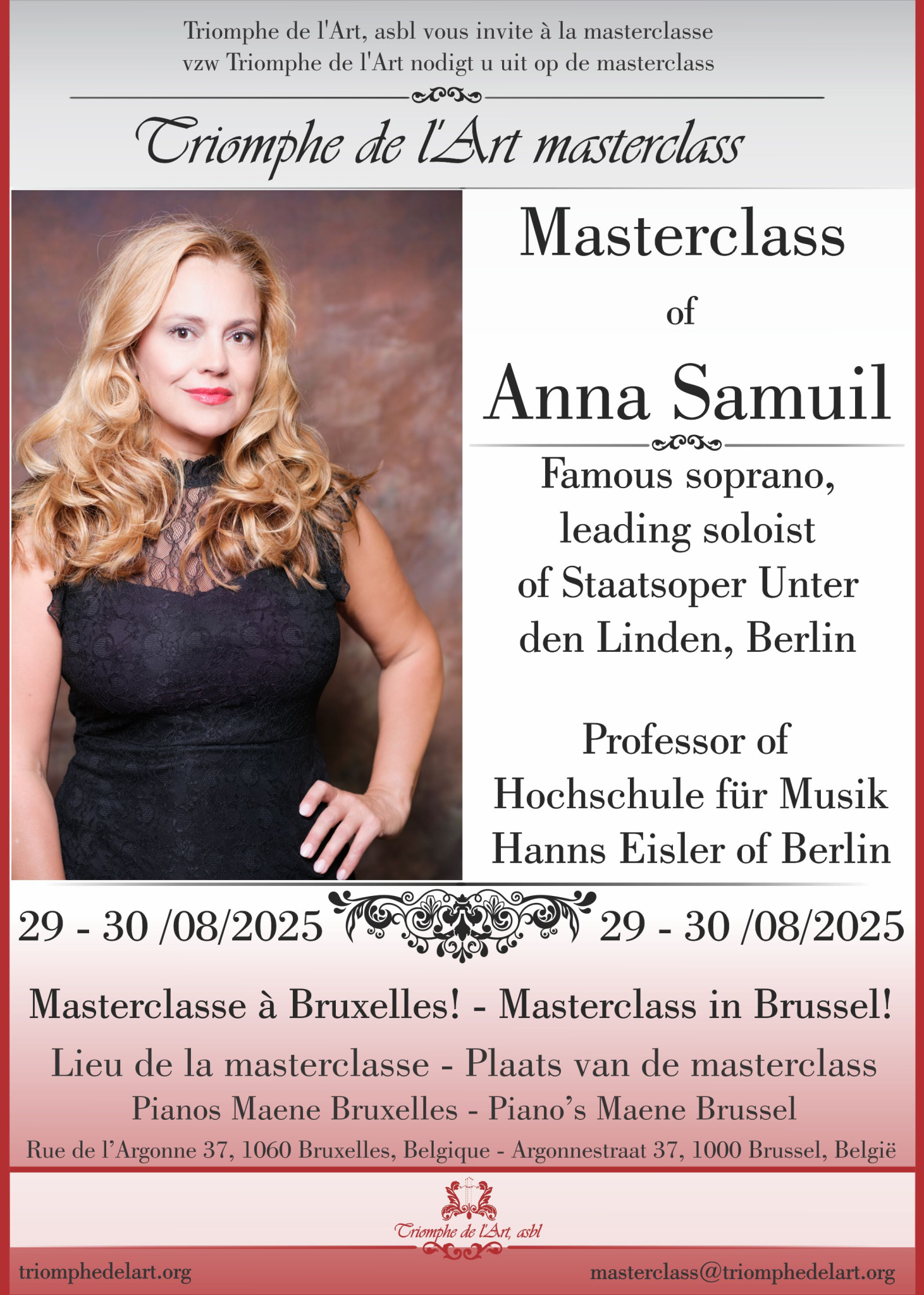 Anna Samuil masterclass August 2025 - Triomphe de l'Art